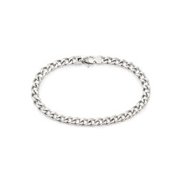 Bruno Banani Herren Edelstahlarmband "Schmuck Geschenk Armkette Panzerkette Silber", 19, Edelstahl, silber, Edelstahl, Armb&auml;nder