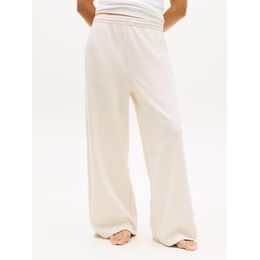 Damen Sweathose "WIDE LEG PANTS", Tommy Hilfiger Underwear, Gr. S, beige, Sweatware, Obermaterial: 82% Baumwolle, 18% Polyester, meliert, Hosen,