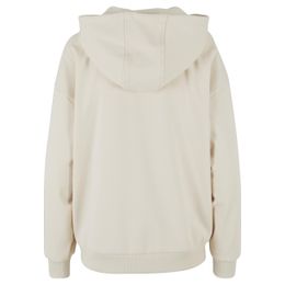 Urban Classics Damen Sweatjacke "Urban Classics Damen Ladies Cozy Oversized Zip Hoody", beige, Gr. L, unifarben, 95% Baumwolle, 5% Elasthan,