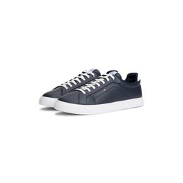 Tommy Hilfiger Herren Sneaker "ICON COURT LIGHT ESS", Gr. 45dunkelblau, Leder, Lederimitat, Schuhe, Freizeitschuh, Halbschuh, Schn&uuml;rschuh, weich