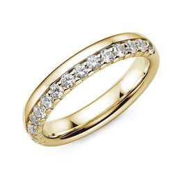 Phoenix PH&Ouml;NIX Damen Trauring "Schmuck Geschenk Partnerring Ehering Goldring", 56,mit Zirkonia, Gelbgold 333, 4mm, gold, Gelbgold 333, Fingerringe, Made in
