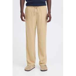 Blend Herren Leinenhose "BHMALVIN LINEN EASY P"cornstalk, Gr. L, unifarben, Web, Obermaterial: 58% Leinen, 42% Viskose, Hosen