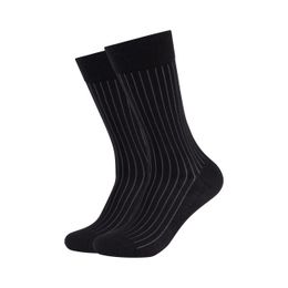 JOOP! JOOP Damen Socken "Socken 2er Pack", Gr. 43, schwarz, 82% Baumwolle, 16% Polyamid, 2% Elasthan, gestreift, Socken