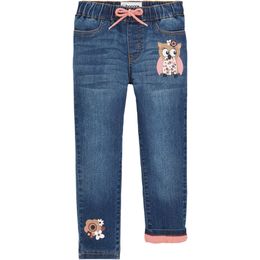 bonprix Kinder Thermojeans, blau, Gr. 134, unifarben, Obermaterial: 82% Baumwolle, 17% Polyester, 1% Elasthan. Futter: 100% Baumwolle, Jeans, Regular