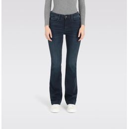 MAC Damen Bootcut-Jeans "Dream-Boot", blau, Gr. 32, Denim/Jeans, Obermaterial: 90% Baumwolle, 7% Elastomultiester, 3% Elasthan, Jeans, Gerade