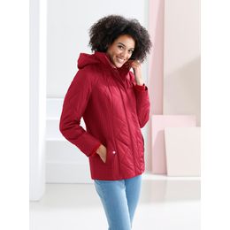 Classic Basics Damen Langjacke, rot, Gr. 38, unifarben, 100% Polyester, Futter und Wattierung:100% Polyester, Jacken