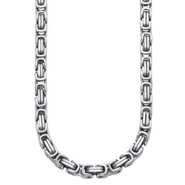 Firetti Herren Edelstahlkette "Schmuck Geschenk Halskette K&ouml;nigskette versch. L&auml;ngen", 60, Edelstahl, B: 6,7mm, silber, Edelstahl, B:6,7mm, Halsketten