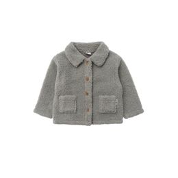 Liliput M&auml;dchen Sweatjacke, grau, Gr. 74, unifarben, 50% Baumwolle, 50% Polyester, Sweatjacken, mit aufgesetzten Taschen