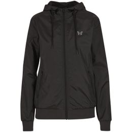 MISS TEE Damen Windbreaker "Miss Tee Fly Away Ladies Windrunner"schwarz, schwarz, Gr. M, mehrfarbig, 100% Polyester, Jacken