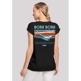 F4NT4STIC Damen T-Shirt "Bora Bora Leewards Island", schwarz, Gr. 4XL, Obermaterial: 100% Baumwolle, Shirts, Print