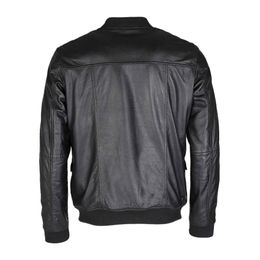 JCC Herren Blouson "31024401", schwarz, Gr. 56, Obermaterial: 100% Lammleder; Futter: 100% Polyester; Wattierung: 100% Polyester; Strick: 95%