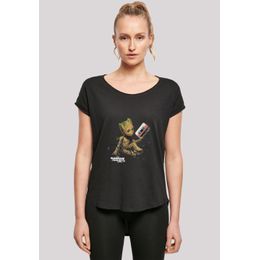 F4NT4STIC Damen T-Shirt "Marvel Guardians Of The Galaxy Vol2 Groot Tape", schwarz, Gr. XS, Obermaterial: 100% Baumwolle, Shirts, Print
