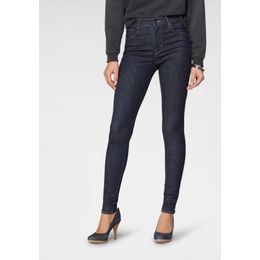 Levi's LEVI'S Damen Skinny-fit-Jeans "720 High Rise", blau, Basic, Gr. 25, leichte Abriebeffekte, Denim/Jeans, Obermaterial: 78% Baumwolle, 12% Lyocell, 7%