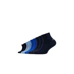 s.Oliver M&auml;dchen Kurzsocken "9er Pack", Gr. 39, blau, 80% Baumwolle, 17% Polyamid, 3% Elasthan, uni, Socken