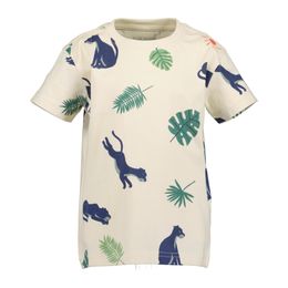 Blue Seven Jungen T-Shirtstein, Gr. 128, bedruckt, Single Jersey, Obermaterial: 100% Baumwolle, Shirts, mit unterschiedlichen Motiven