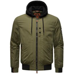 STONE HARBOUR Herren Bomberjacke "Hoobo", gr&uuml;n, Gr. XL, Material: 100% Polyester, Jacken, Stylische Herren Fliegerjacke mit abnehmbarer Innenjacke