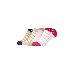s.Oliver Damen Sneakersocken "Sneakersocken 4er Pack", Gr. 35almond blossom, 60% Viskose, 20% Polyamid, 18% metallisierte Fasern, 2% Elasthan,