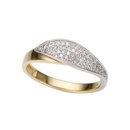 Firetti Damen Fingerring "Schmuck Geschenk Gold 585 Damenring Goldring", 17, 0,25 P2 = erkennbare Einschl&uuml;sse, Diamanten Gelbgold 585 Wei&szlig;gold 585,