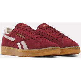 Reebok CLASSIC Damen Sneaker "CLUB C GROUNDS UK", Gr. 42,5, rot, Leder, Synthetik, Schuhe