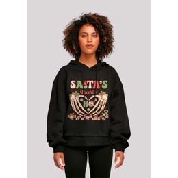 F4NT4STIC Damen Kapuzenpullover "Santas favorite Ho Ho Ho Weihnachten", schwarz, Gr. 4XL, Obermaterial: 100% Baumwolle, Pullover, Premium Qualit&auml;t,