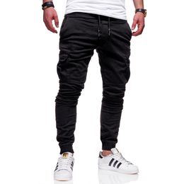 behype Herren Cargohose "LANE", schwarz, Gr. 31, 97% Baumwolle, 3% Elasthan, Hosen, mit elastischem Bund