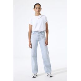 Garcia M&auml;dchen Schlagjeans "Ilvy", blau, Gr. 176, Denim/Jeans, Obermaterial: 100% Baumwolle, Jeans, for Girls, mit weitem Bein