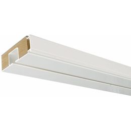 Gardinenstange Liedeco, L:250cm, wei&szlig;, Holzwerkstoff, Kunststoff, Gardinenstangen