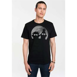 logoshirt Herren T-Shirt "Sesamstra&szlig;e - Ernie & Bert", schwarz, Gr. XL, unifarben, 100% Baumwolle, Shirts, mit coolem Print