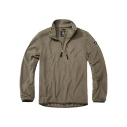 Brandit Herren Troyer "Brandit Herren Fleece Troyer"olive, Gr. XXL, unifarben, 80% Elastodien, 20% Polyester, Pullover