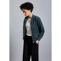 Street One Damen Blouson, gr&uuml;n, Gr. 34, unifarben, Stoff, Obermaterial: 74% Viskose, 26% Polyester; Futter: 100% Polyester, Jacken, aus softer Viskose