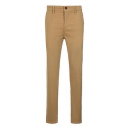 BOSS Orange Damen Chinohose "tapered", beige, Gr. 30, unifarben, Web, Obermaterial: 97% Baumwolle, 3% Elasthan, Hosen, mit BOSS Logo hinten