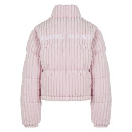 Karl Kani Damen Cordjacke "Karl Kani Og K Corduroy Short Puffer Jacket", rosa, Gr. M, mehrfarbig, 100% Polyester, Jacken