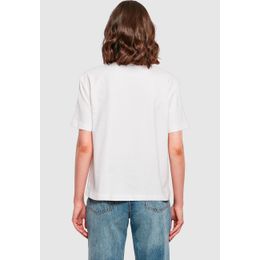 MISS TEE Damen T-Shirt "Miss Tee Too Pretty To Work Tee"wei&szlig;, Gr. S, bedruckt, 100% Baumwolle, Shirts