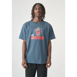 T-Shirt Cleptomanicx, Jungen, Gr. L, petrol, 100% Baumwolle, bedruckt, normal, Rundhals, Shirts T-Shirt, mit gro&szlig;em Frontprint