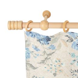 Gardinenstange SN DECO GROUP, L:240cm, beige, Holzwerkstoff, Gardinenstangen, "Pisa", 28 mm, Holz, verschiedene L&auml;ngen und Farben, Komplettset