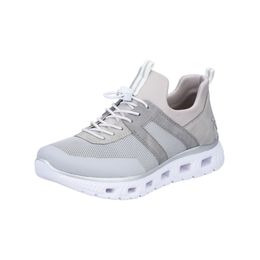 Rieker Damen Sneaker "Rieker Sneaker Lederimitat", Gr. 36, grau, Lederimitat, Schuhe
