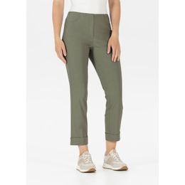 Stehmann Damen 3/4-Hose "Igor"vetiver, Gr. 40, Web, Obermaterial: 72% Viskose, 25% Polyamid, 3% Elasthan, Hosen, in Gr&ouml;&szlig;en 32 bis 52, aus Viskose mit