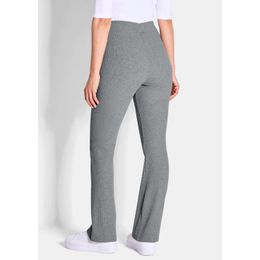 GOLDNER Damen 2-in-1-Hose "Kurzgr&ouml;&szlig;e Bequeme Stoffhosen im Doppelpack", grau, Gr. 21, Obermaterial: 92% Viskose CV. 8% Elasthan EL., Hosen, Feine