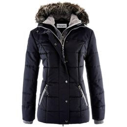 bonprix Damen Winterjacke "Winterjacke in 2-in1 Optik", schwarz, Gr. 38, unifarben, Web, Obermaterial: 100% Polyester. Futter: 100% Polyester.