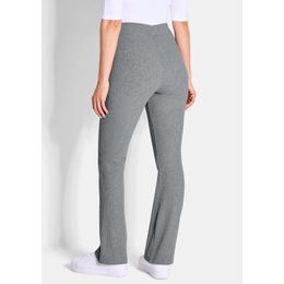 GOLDNER Damen 2-in-1-Hose "Kurzgr&ouml;&szlig;e Bequeme Stoffhosen im Doppelpack", grau, Gr. 19, Obermaterial: 92% Viskose CV. 8% Elasthan EL., Hosen, Feine