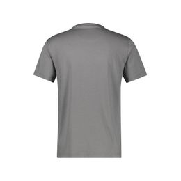 Lerros Herren T-Shirt, grau, Gr. M, unifarben, Single Jersey, Obermaterial: 100% Baumwolle, Shirts, im Basic-Look