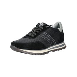 Bugatti Herren Sneaker "Bugatti Sneaker Veloursleder", Gr. 41, schwarz, Veloursleder, Schuhe