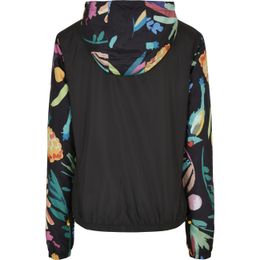 Urban Classics Damen Outdoorjacke "Urban Classics Damen Ladies Mixed Pull Over Jacket", bunt, Gr. S, 100% Polyester, M&auml;ntel