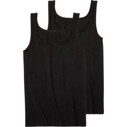Speidel Damen Unterhemd "Young Basic", Gr. L, schwarz, Obermaterial: 92% Baumwolle, 8% Elasthan, unifarben, Unterhemden, elastisch, atmungsaktiv,
