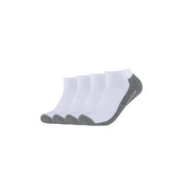 Camano Herren Sneakersocken "pro tex 4er Pack", Gr. 43, wei&szlig;, 50% Baumwolle, 29% Polyester, 19% Polyamid, 2% Elasthan, Colorblocking, Socken