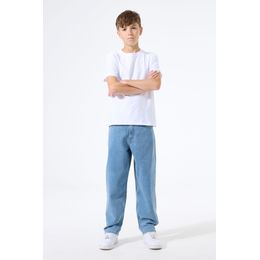Garcia Jungen Gerade Jeansmedium used, Gr. 170, unifarben, Denim/Jeans, Obermaterial: 100% Baumwolle, Jeans, im 5-Pocket-Style, f&uuml;r Boys