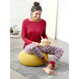 w&auml;schepur W&Auml;SCHEPUR Damen Schlafanzug, Gr. 36, rot, 95% Viskose, 5% Elasthan, Homewear-Sets