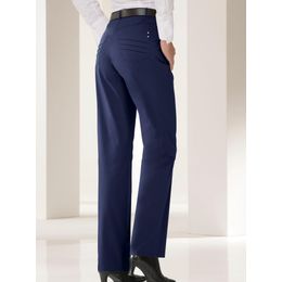 COSMA Damen Funktionshose, blau, Gr. 19, unifarben, 97% Baumwolle, 3% Elasthan, Hosen