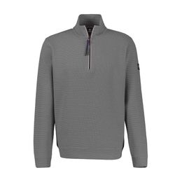 Lerros Herren Sweatshirt "SELA", grau, Gr. XXXL, unifarben, Sweatware, Obermaterial: 90% Baumwolle, 10% Polyester, Sweatshirts, mit