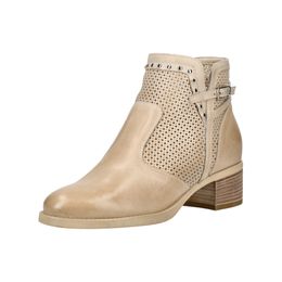 Stiefelette Nero Giardini "Nero Giardini Stiefelette Leder", Damen, Gr. 36, champagne, Leder, Schuhe Stiefelette